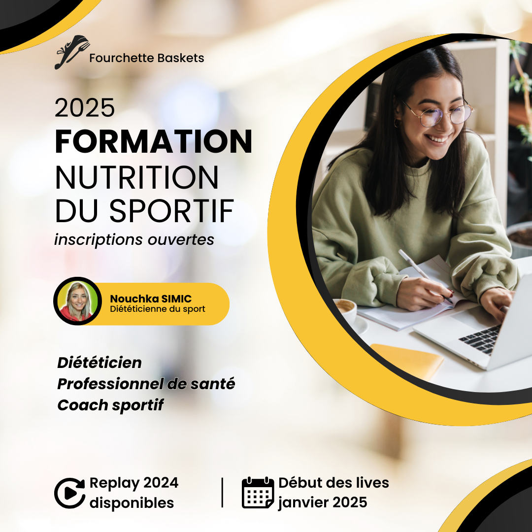 Formation nutrition du sportif - Professions de santé et du sport - 2025